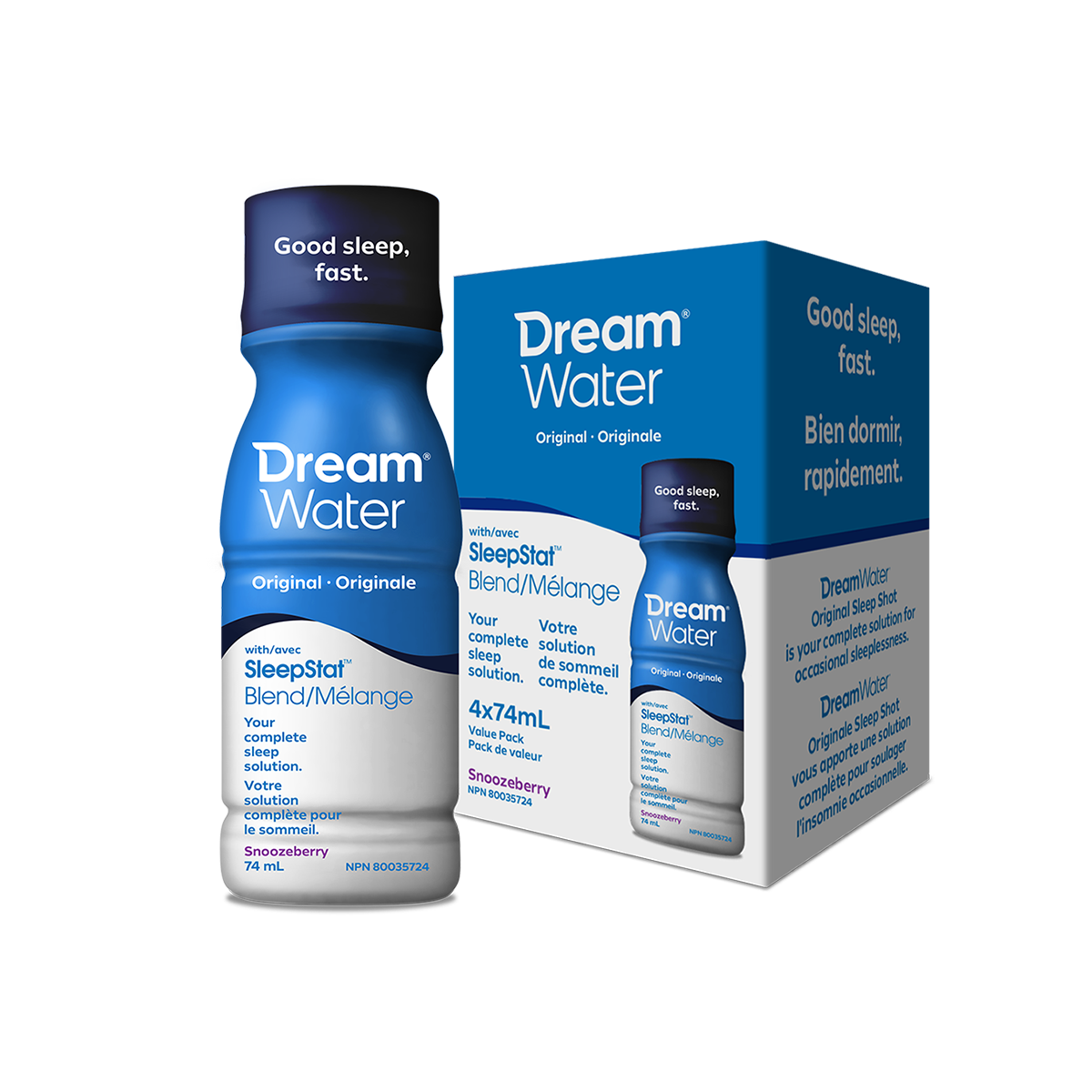 Dream Water Sleep Aid Shot - Snoozeberry Flavour - 4 pack – Dream Water ...