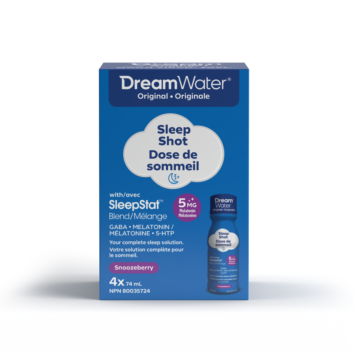 Dream Water Sleep Aid Shot - Snoozeberry Flavour - 4 pack – Dream Water ...